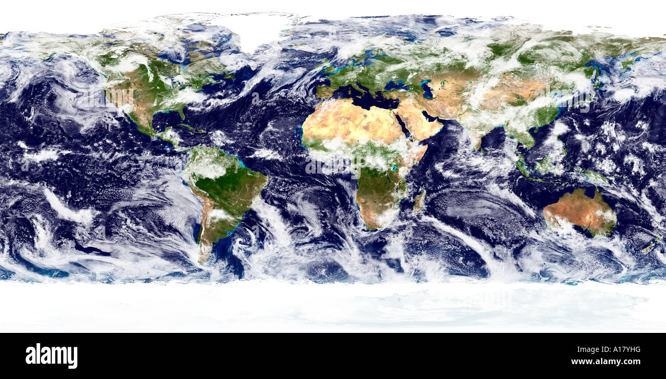 True-color image of the entire Earth Stock Photo - Alamy