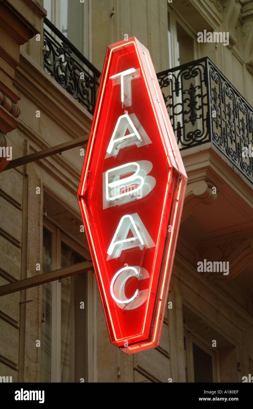 Tabac Paris Stock Photo - Alamy