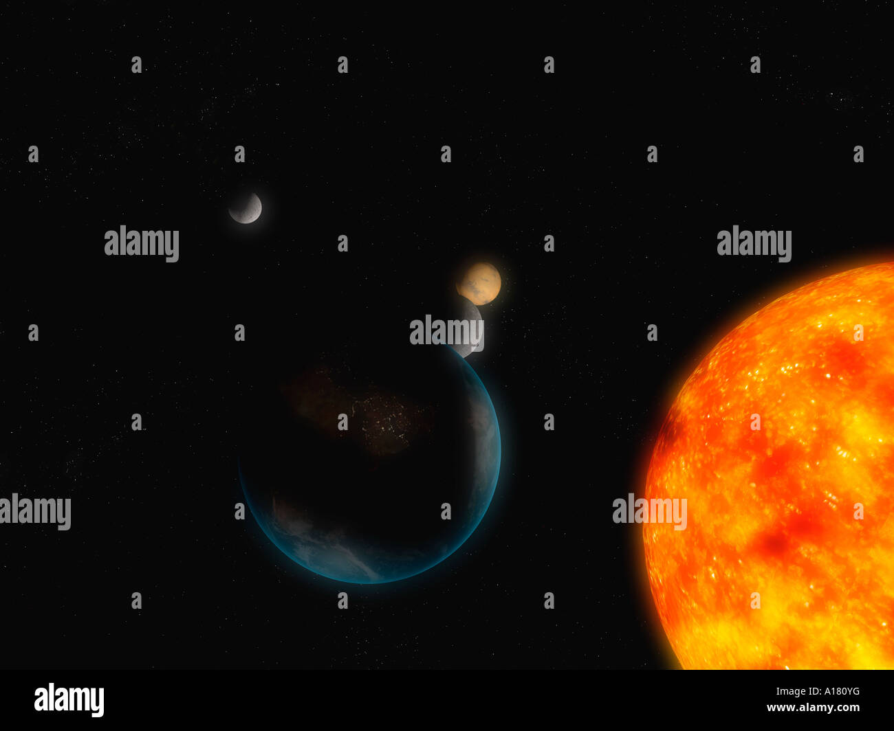 Sun solar system hi-res stock photography and images - Alamy