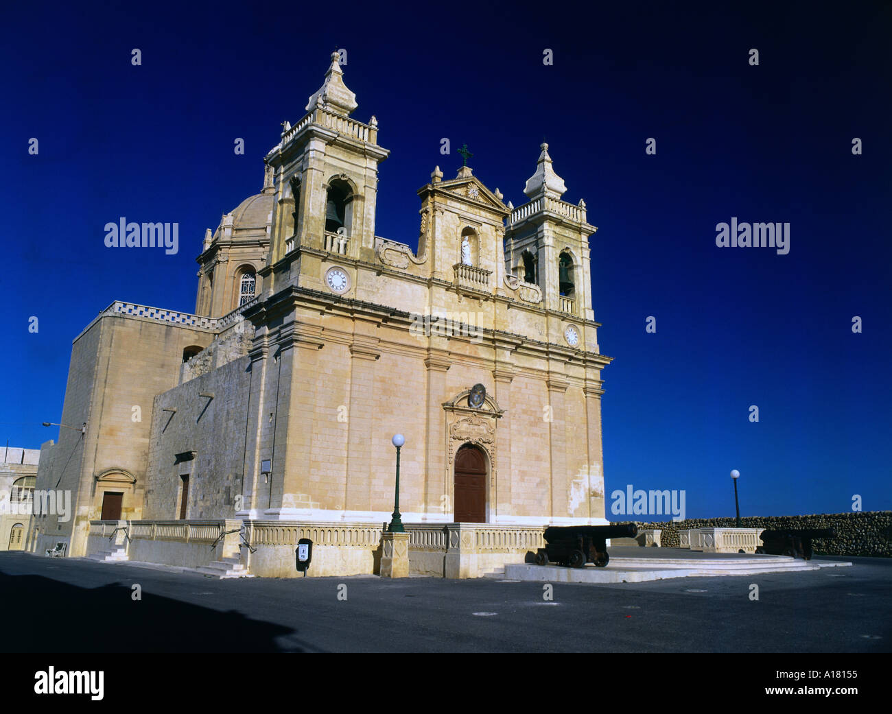 Malta Island of Gozo Church of Zebbug Stock Photo - Alamy