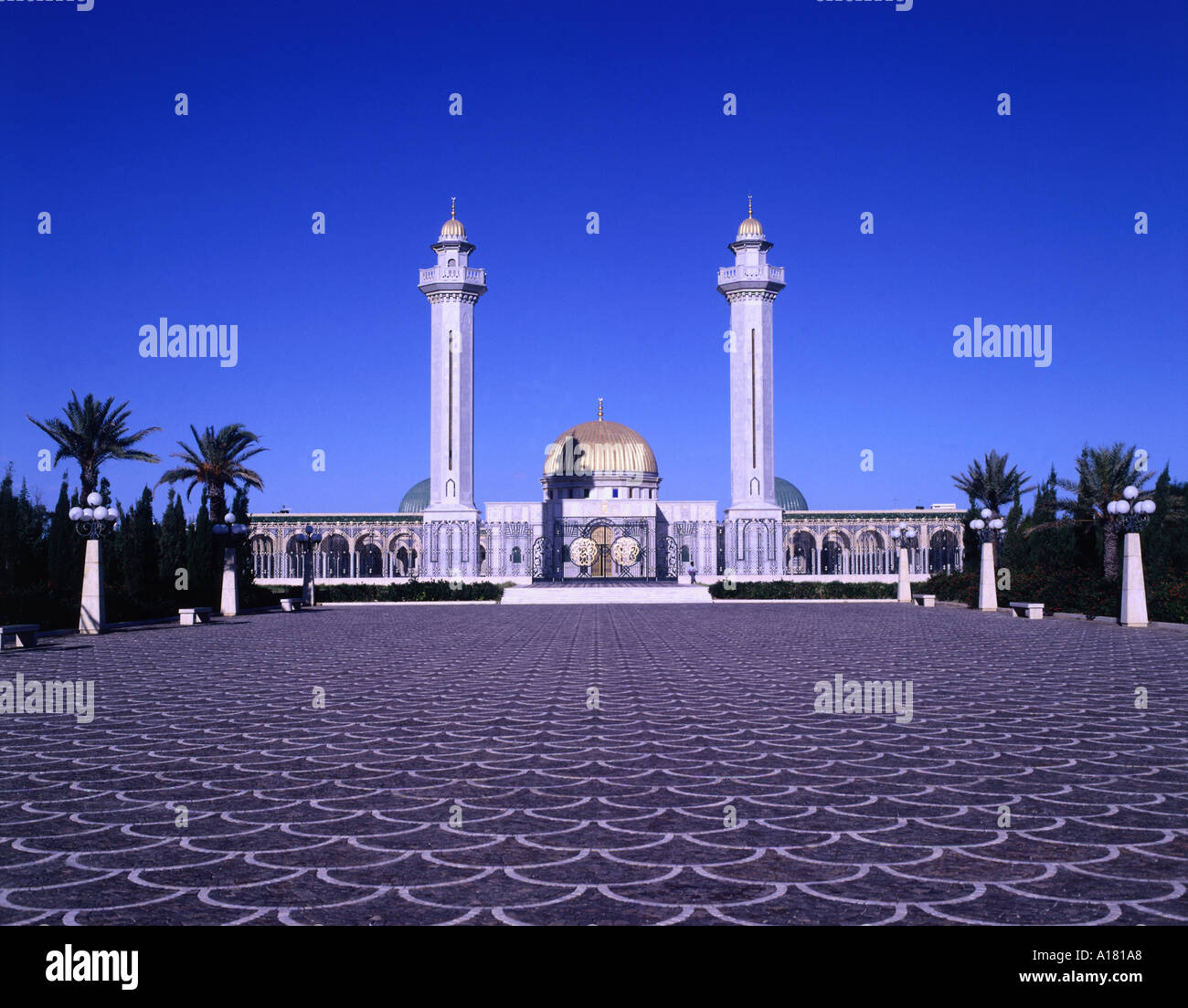 Tunisia Monastir mosque minarets Stock Photo - Alamy