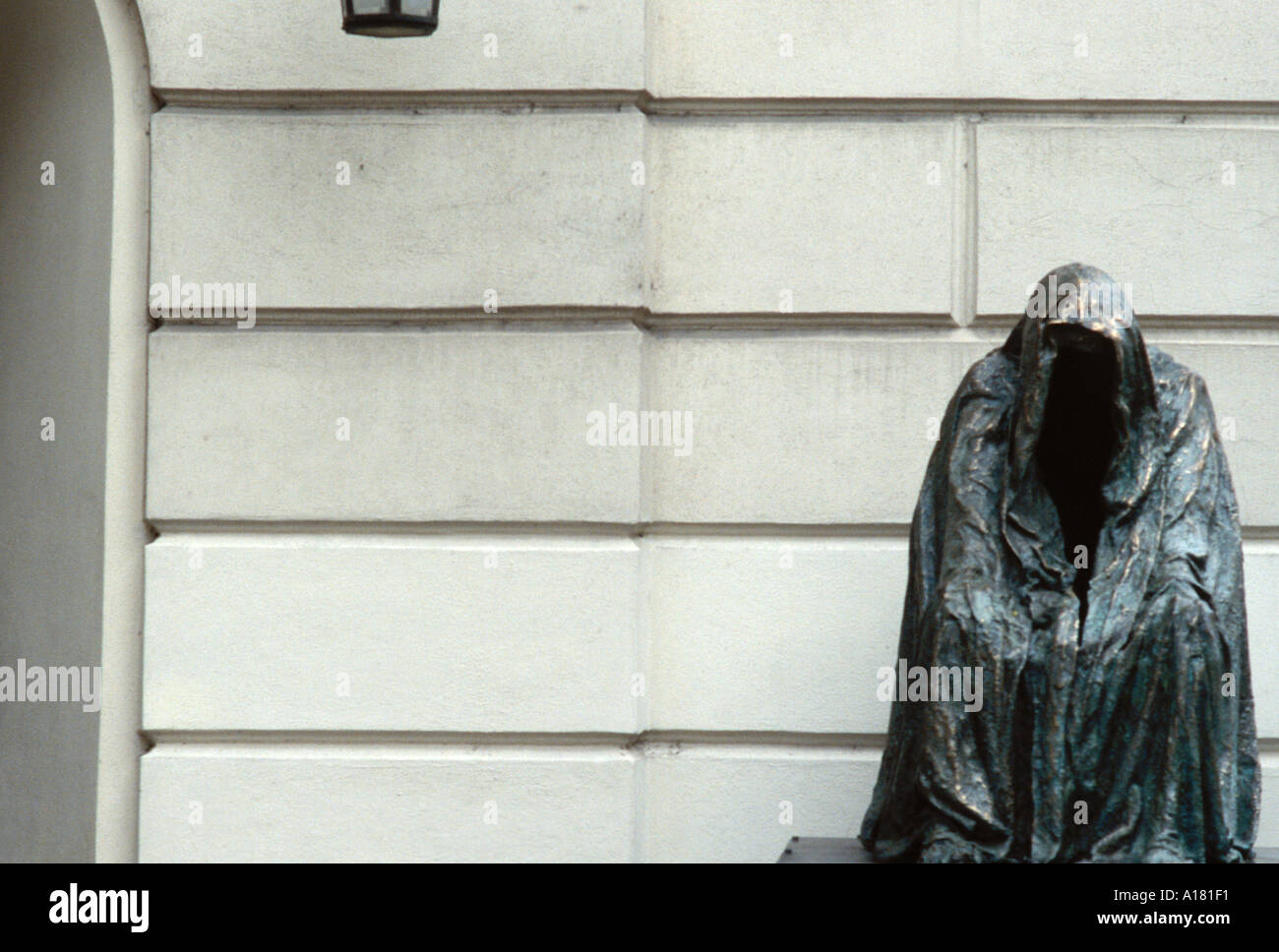 Sculpture of faceless figure Prague Czech Republic Stock Photo - Alamy