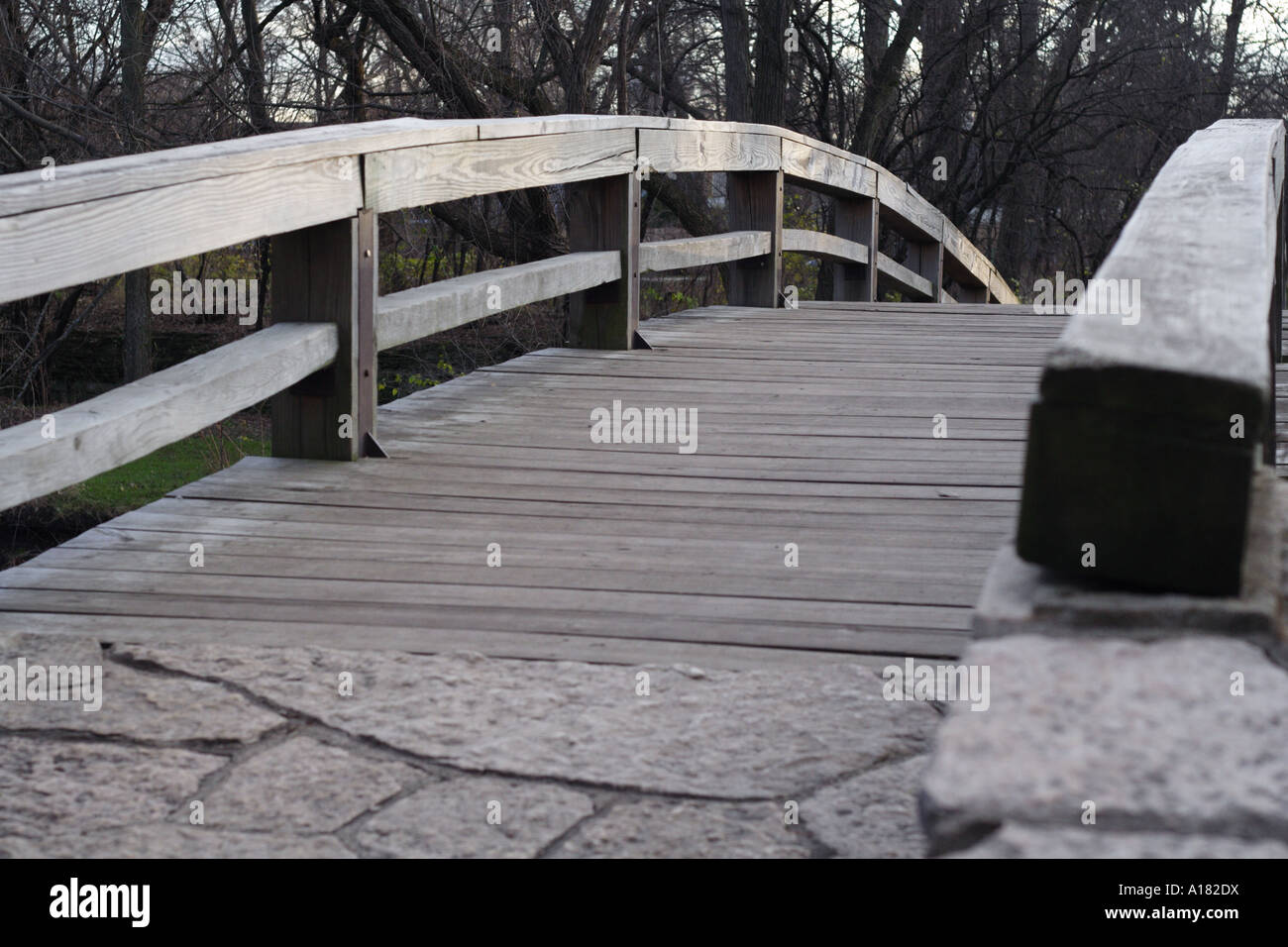 Bridge. Pioneer Park Naperville Illinois Stock Photo - Alamy