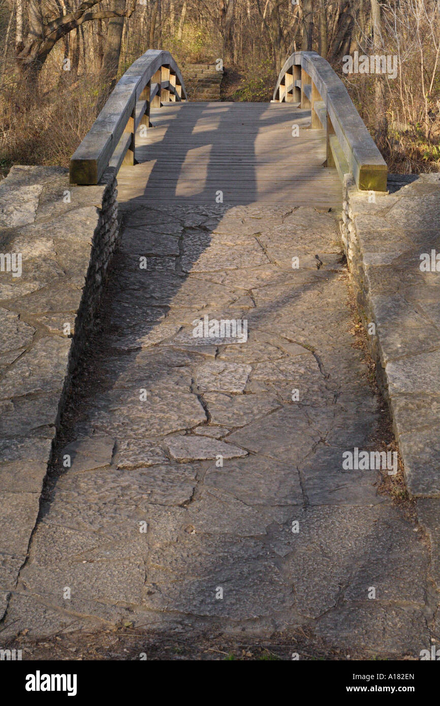 Bridge. Pioneer Park Naperville Illinois Stock Photo - Alamy