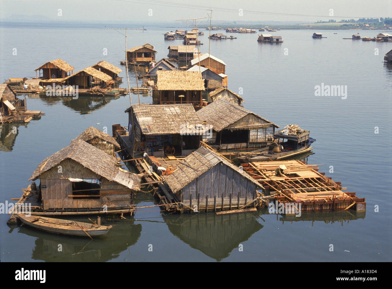 Houses in the fishing village of Langa in south Vietnam Asia S Sassoon ...