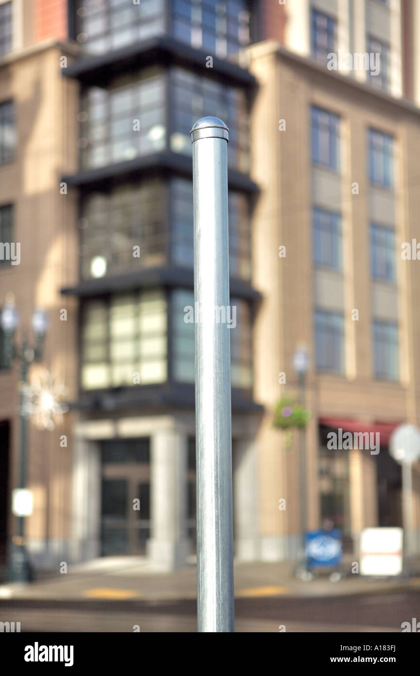 Pole without sign Stock Photo - Alamy