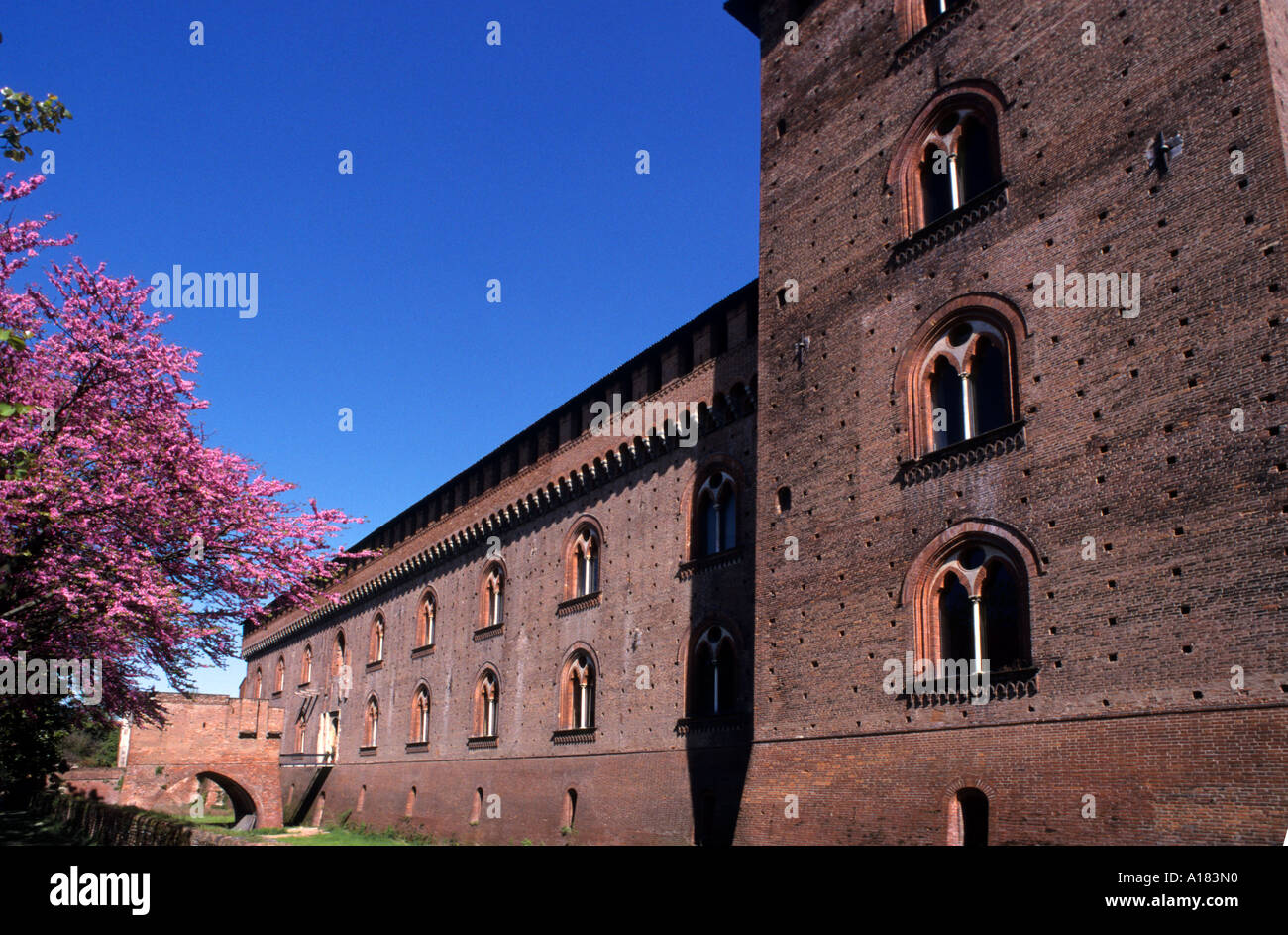 15th century castle of Francesco Sforza milan italy italian Stock Photo ...