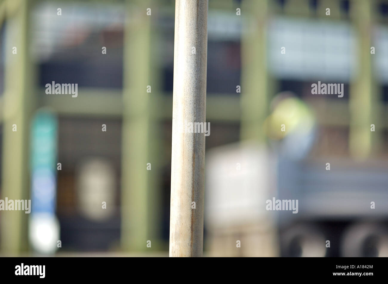 Pole without sign Stock Photo - Alamy