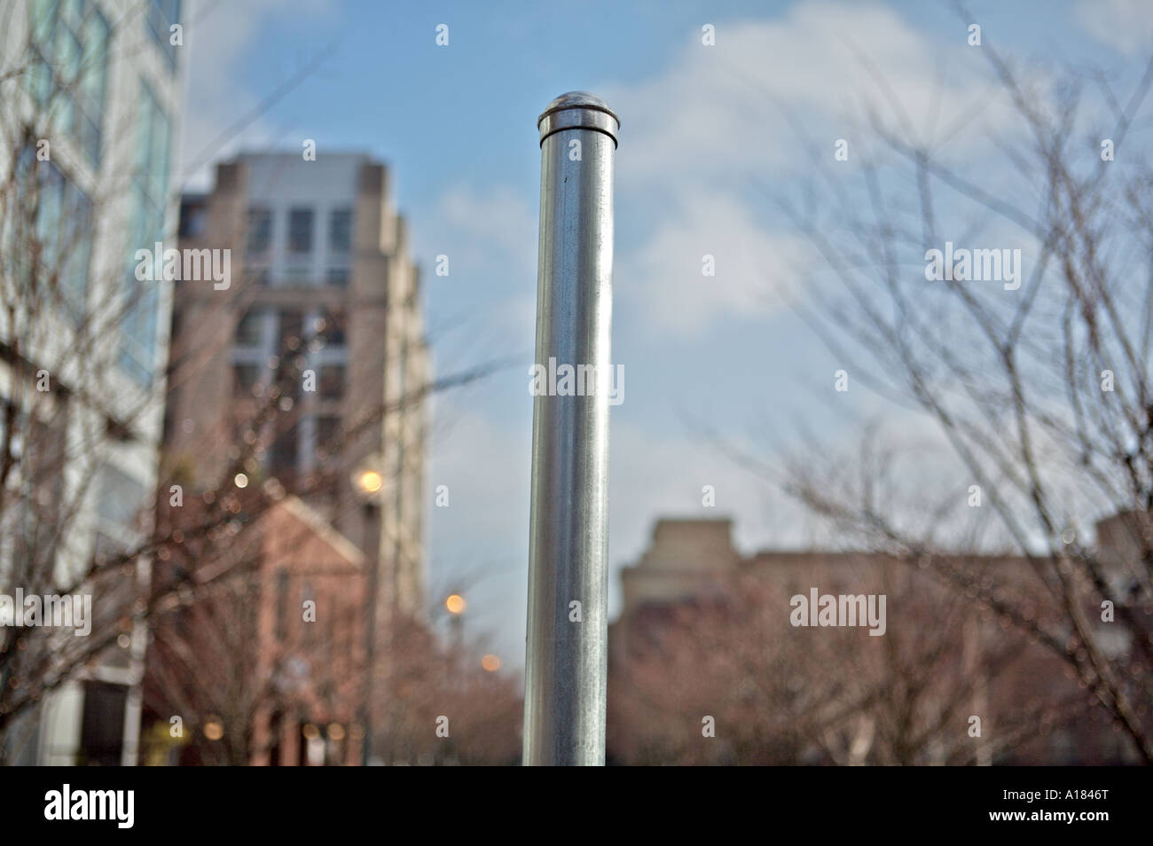 Pole without sign Stock Photo - Alamy