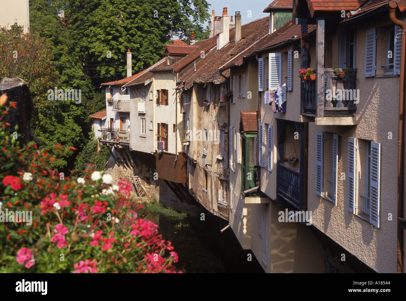 Old houses overhang in town hi-res stock photography and images - Alamy
