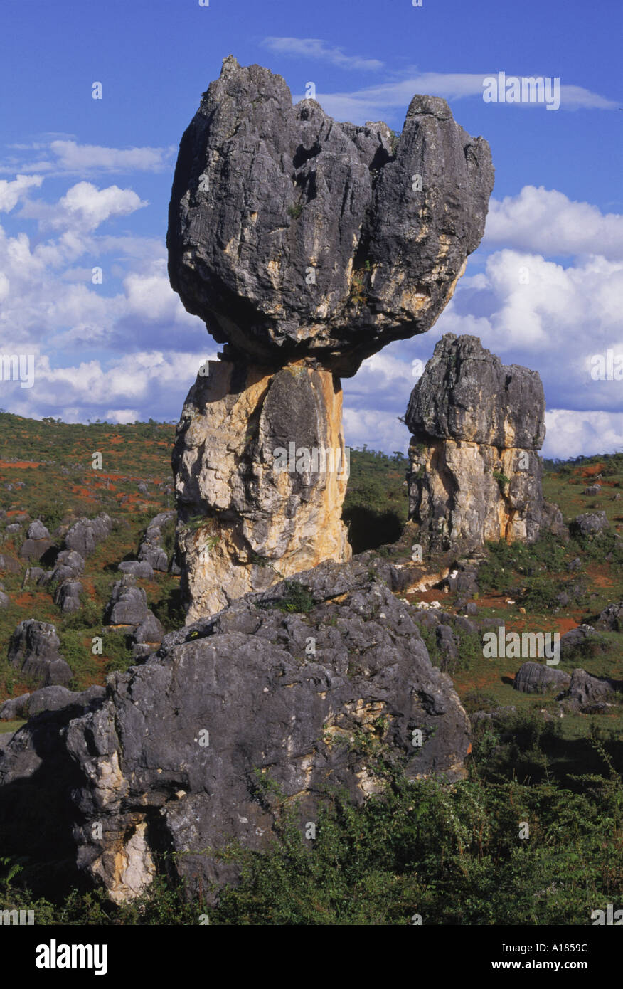 Limestone pinnacles in shilin stone hi-res stock photography and images ...