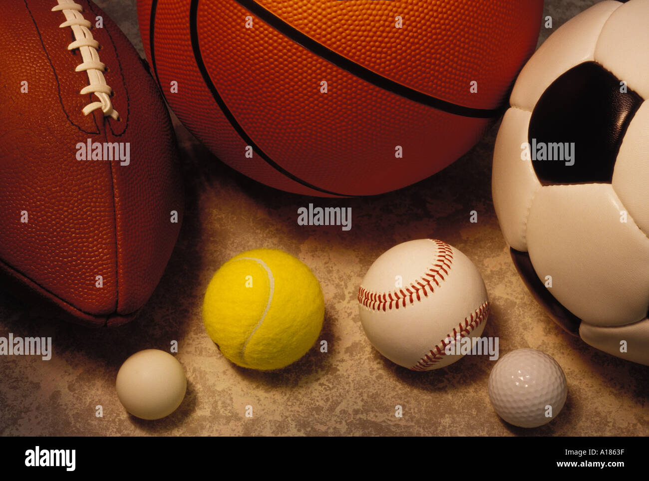 Sports balls games Stock Photo - Alamy