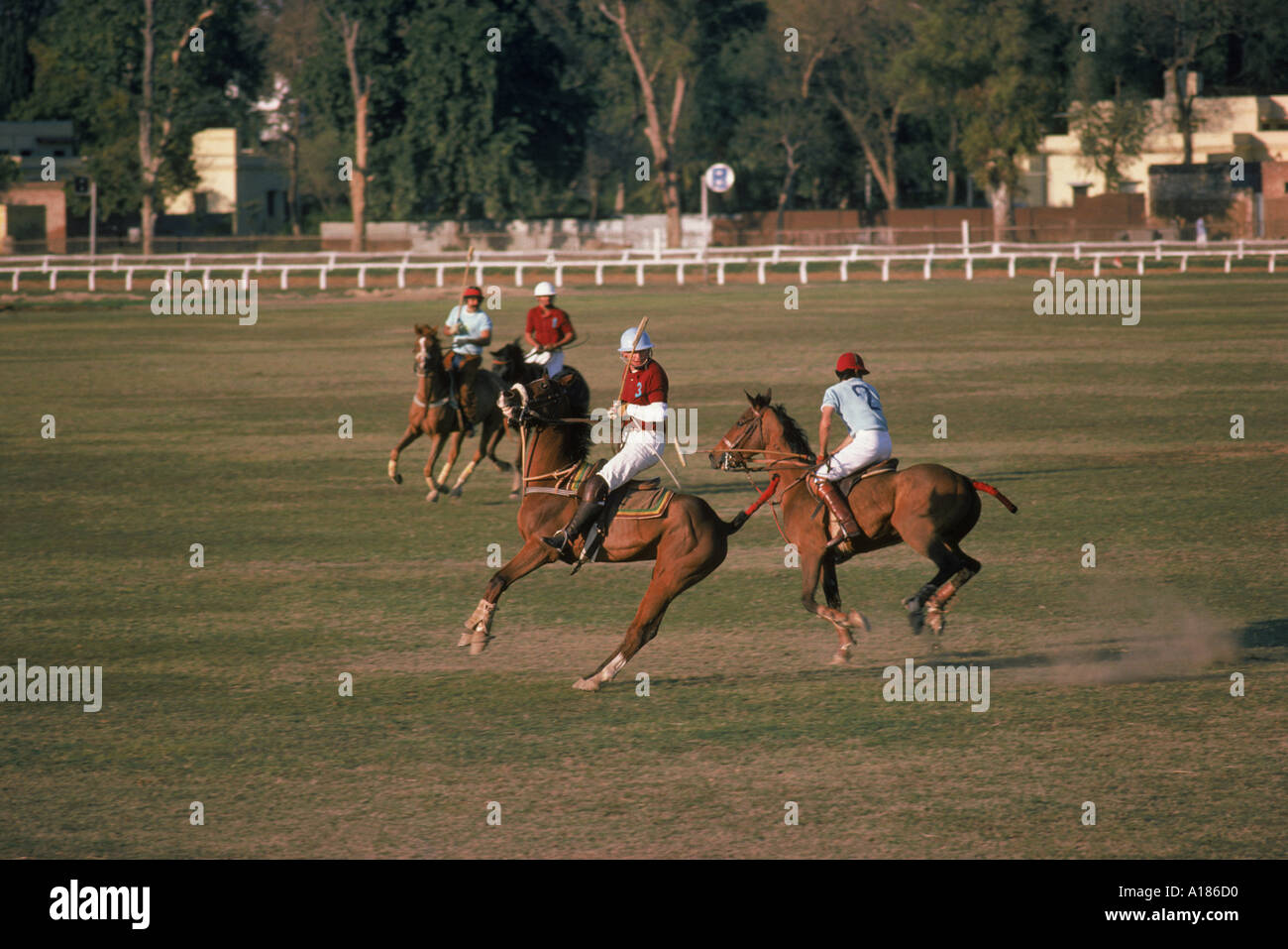 A game of polo at the Lahore Race Club in Pakistan Asia R Harding Stock ...