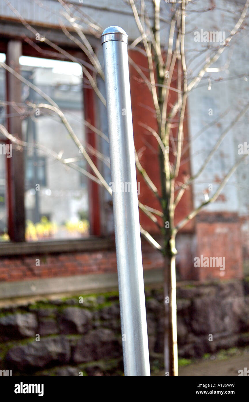 Pole without sign Stock Photo - Alamy