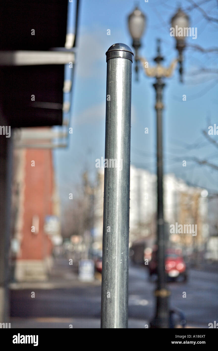 Pole without sign Stock Photo - Alamy