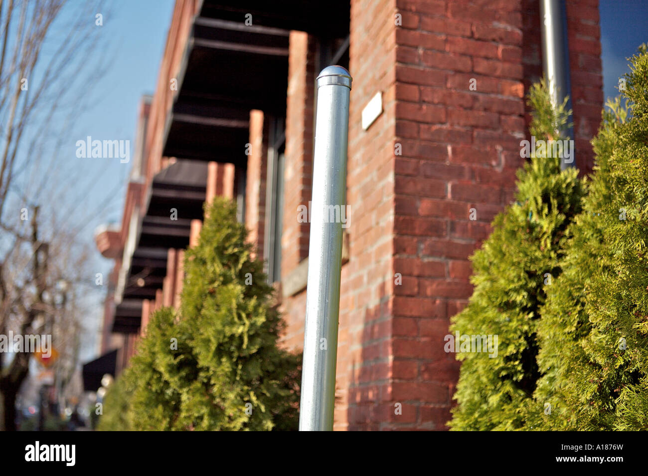Pole without sign Stock Photo - Alamy
