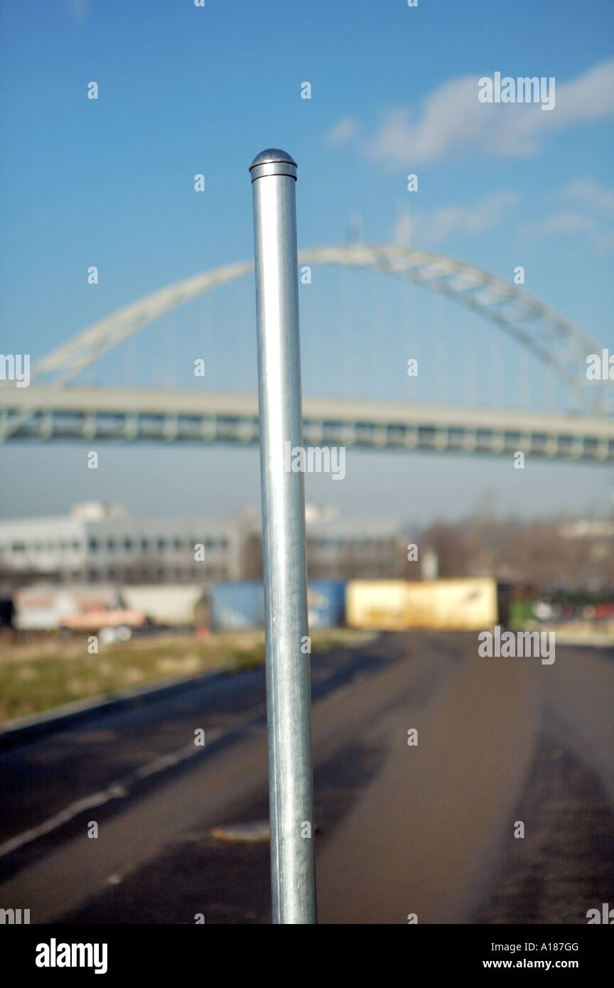 Pole without sign Stock Photo - Alamy