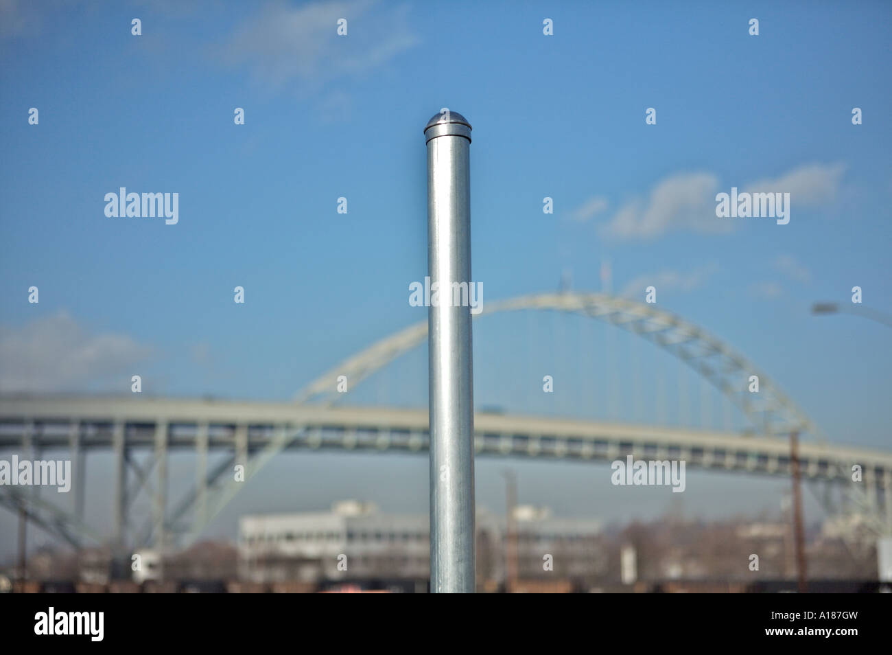 Pole without sign Stock Photo - Alamy