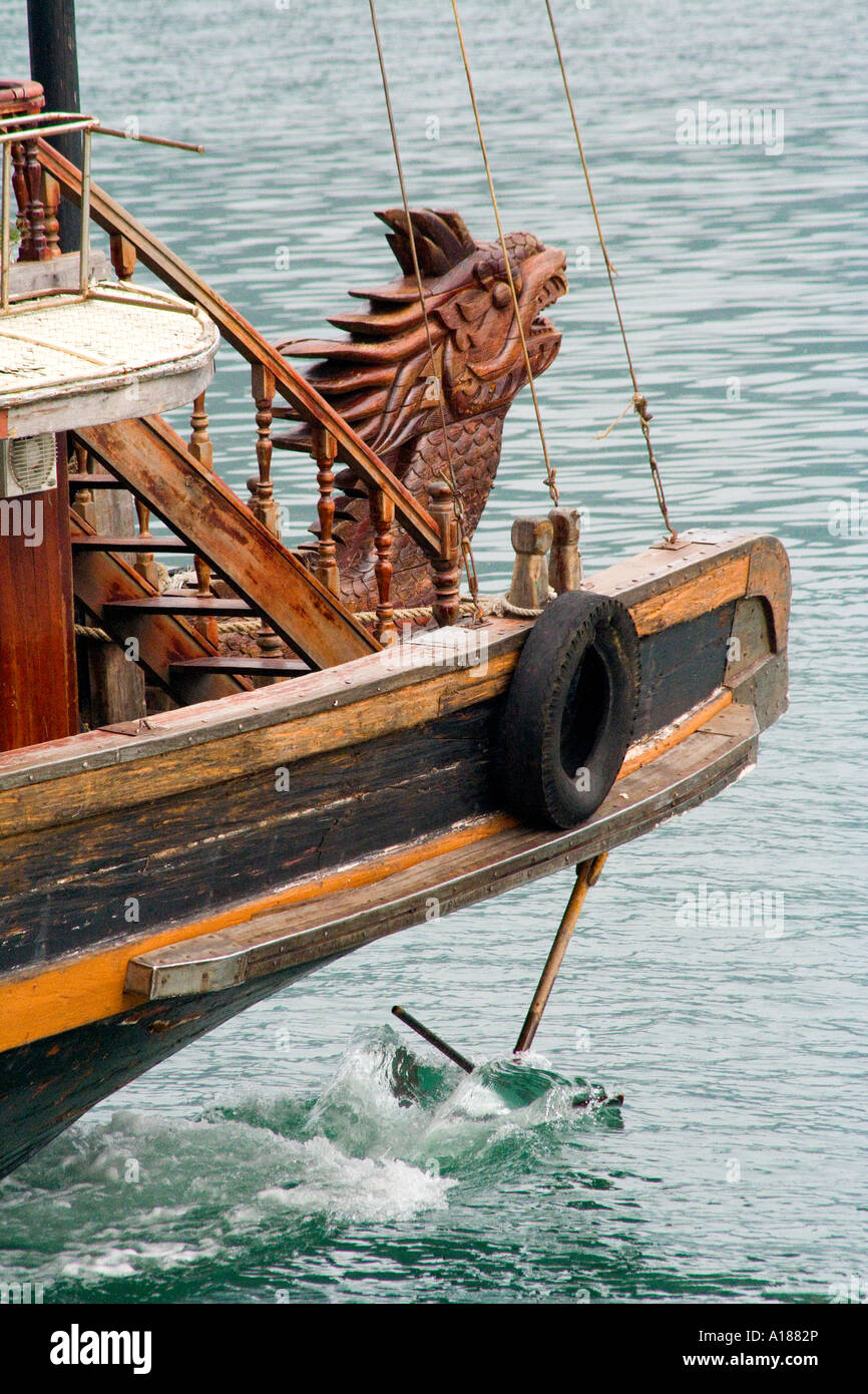 Traditional Vietnamese Sailing Junk, Ha Long Bay Vietnam Stock Photo ...