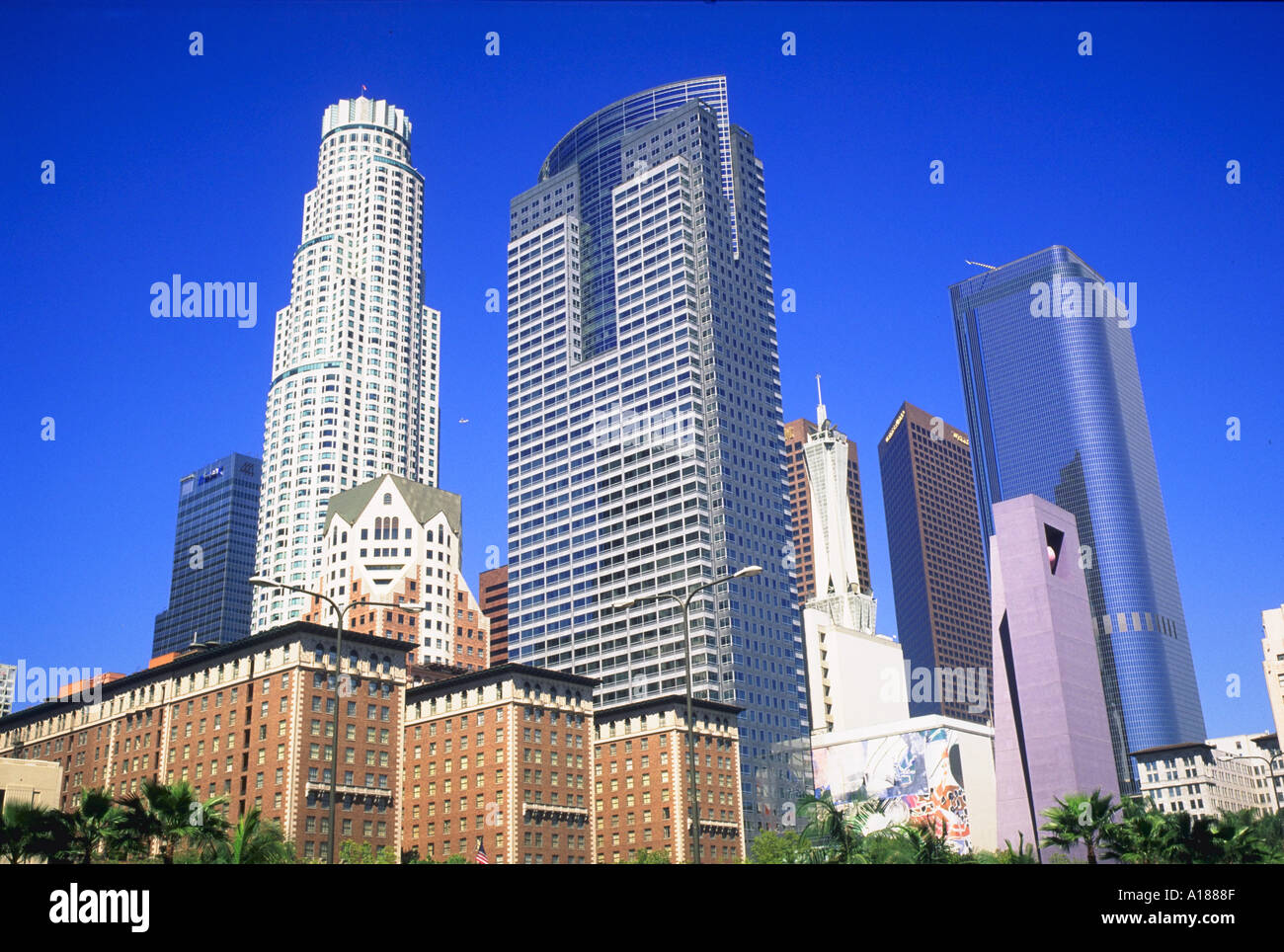 Skyscrapers in downtown Los Angeles California Stock Photo - Alamy