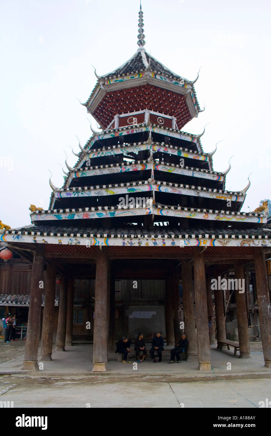Dong people traditional drum tower hi-res stock photography and images ...