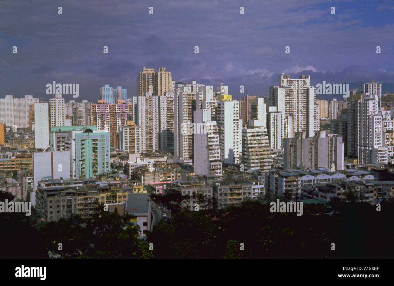 Aerial view of hi rise buildings of Macau China Stock Photo - Alamy