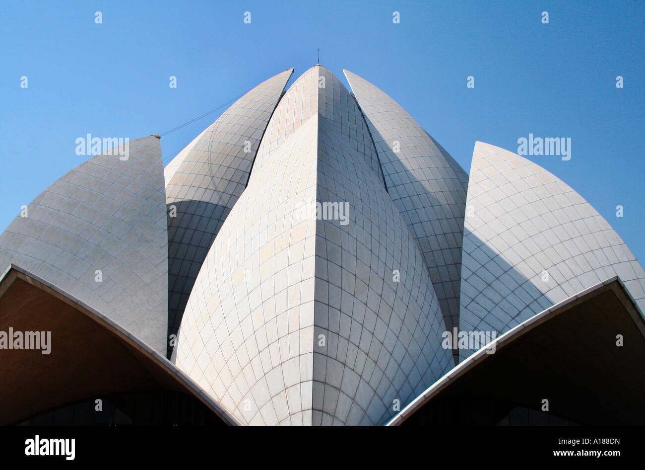 The uniquely designed Lotus Temple at New Delhi Stock Photo - Alamy