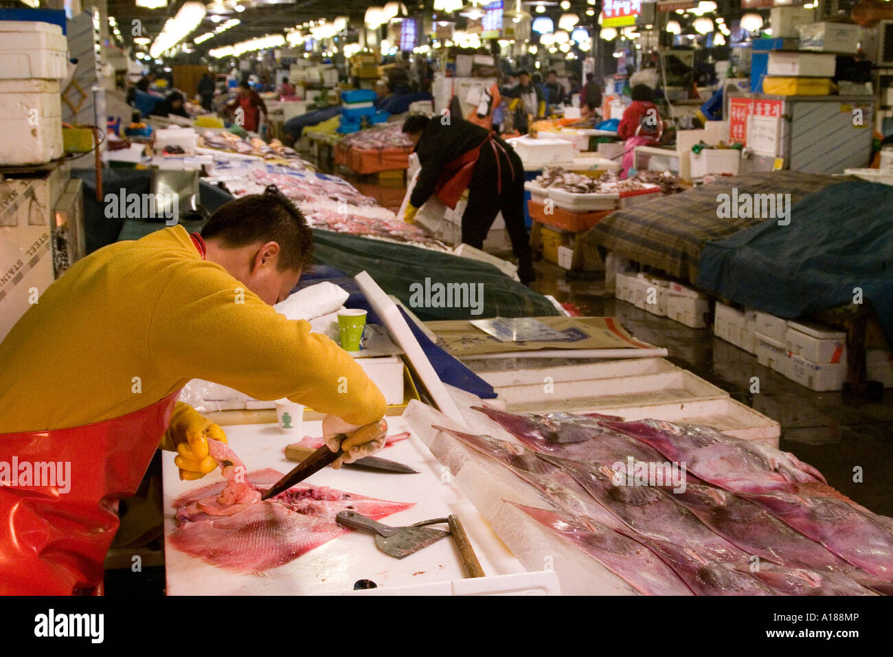 Noryangjin Fish Seafood Market Seoul Korea Stock Photo - Alamy