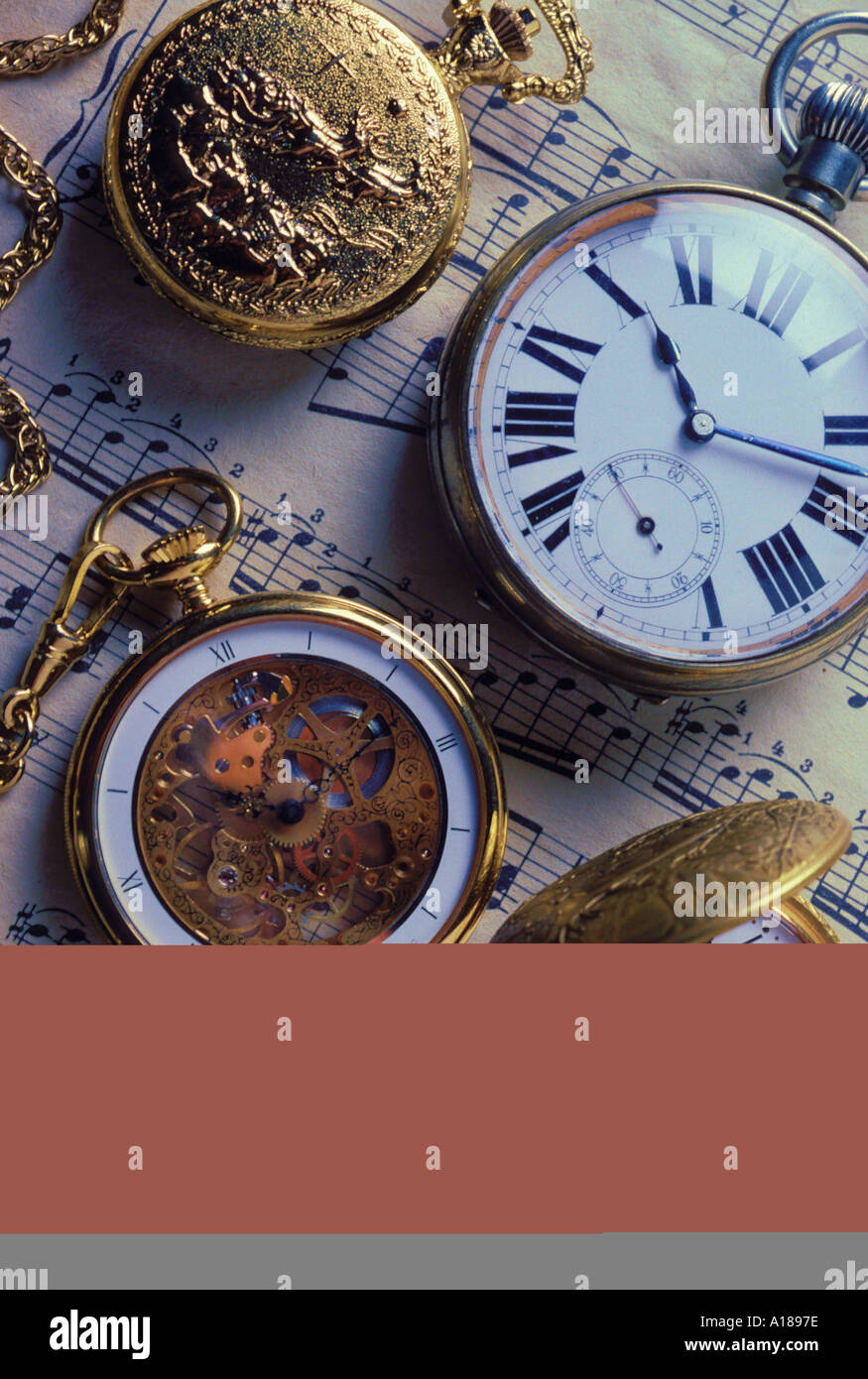 Four pocket watches Stock Photo - Alamy