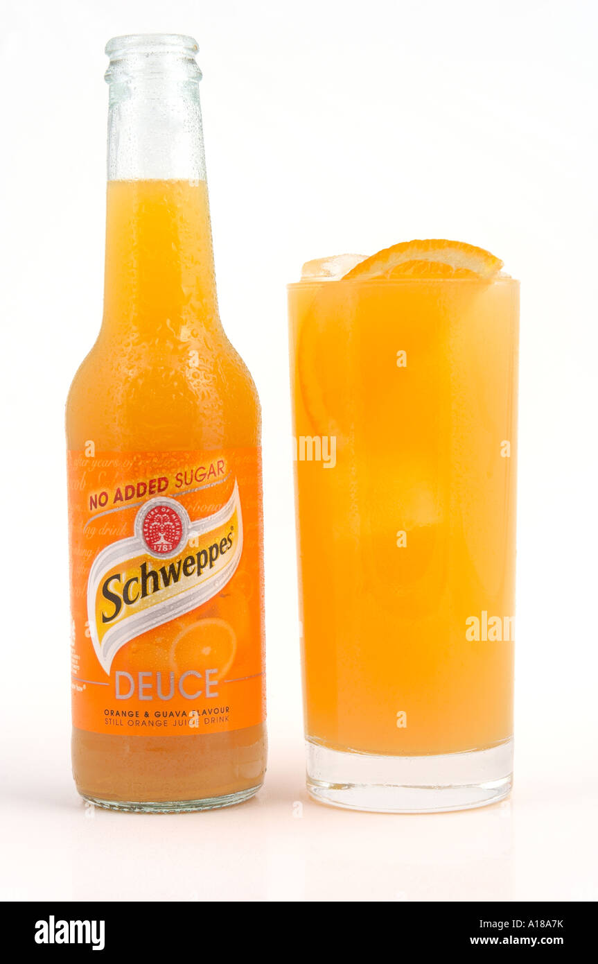 bottle of schweppes with full glass perfect serve Stock Photo - Alamy