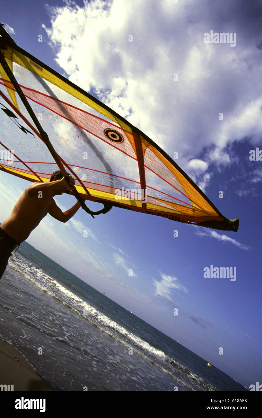 Windsurfing cabarete hi-res stock photography and images - Alamy
