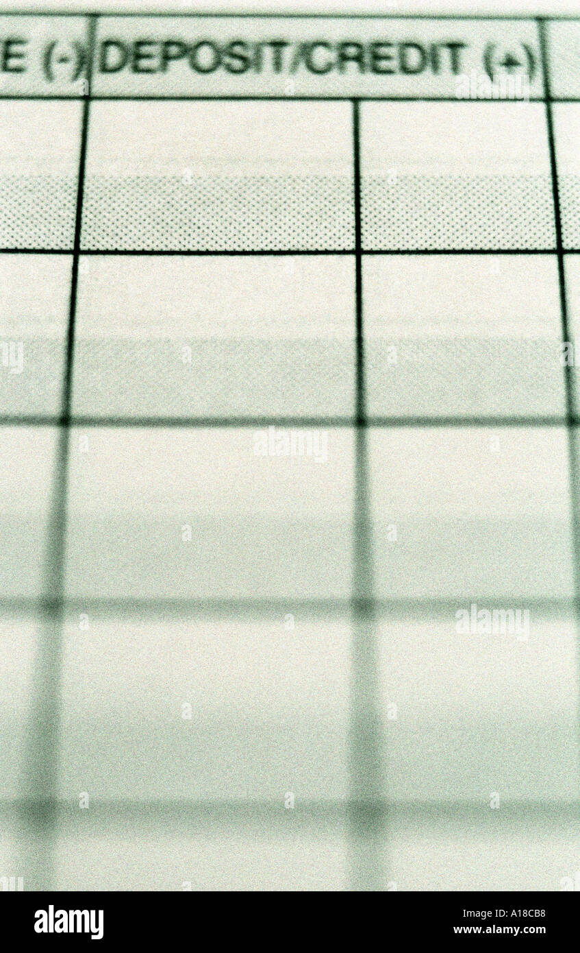 Checkbook negative balance hi-res stock photography and images - Alamy