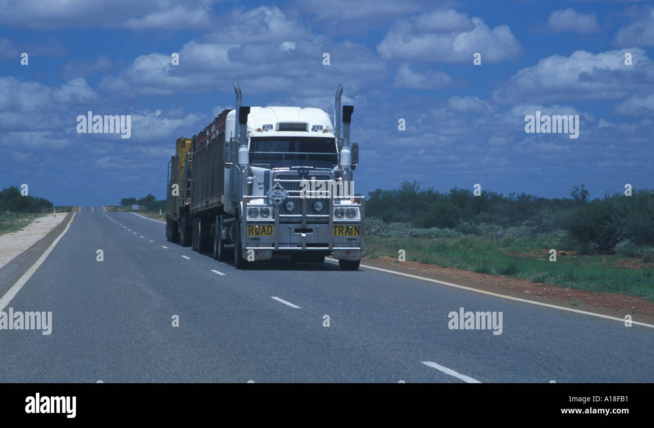 Large road train lorry truck hi-res stock photography and images - Alamy