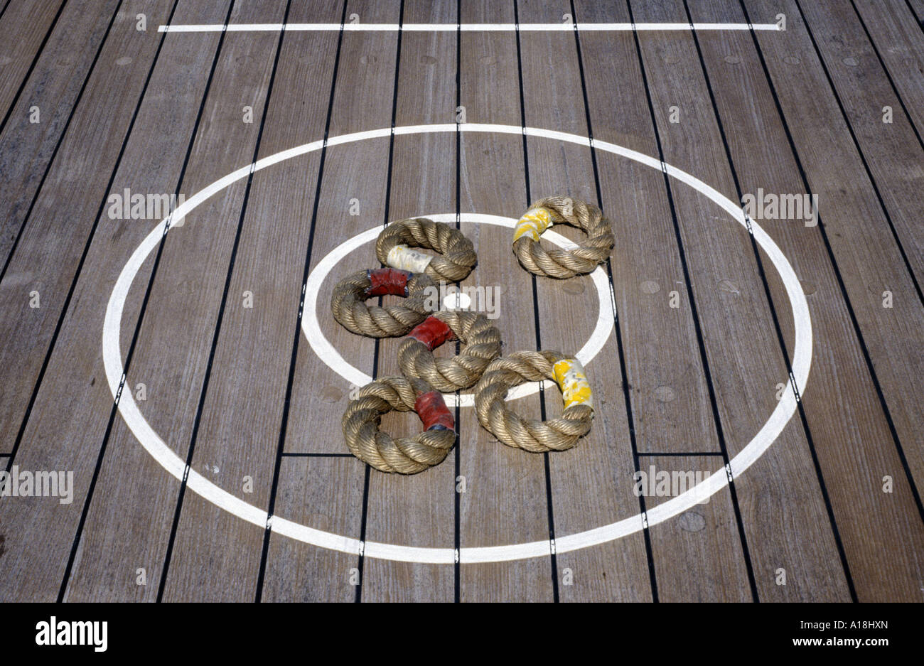 Quoits game on ship deck hi-res stock photography and images - Alamy