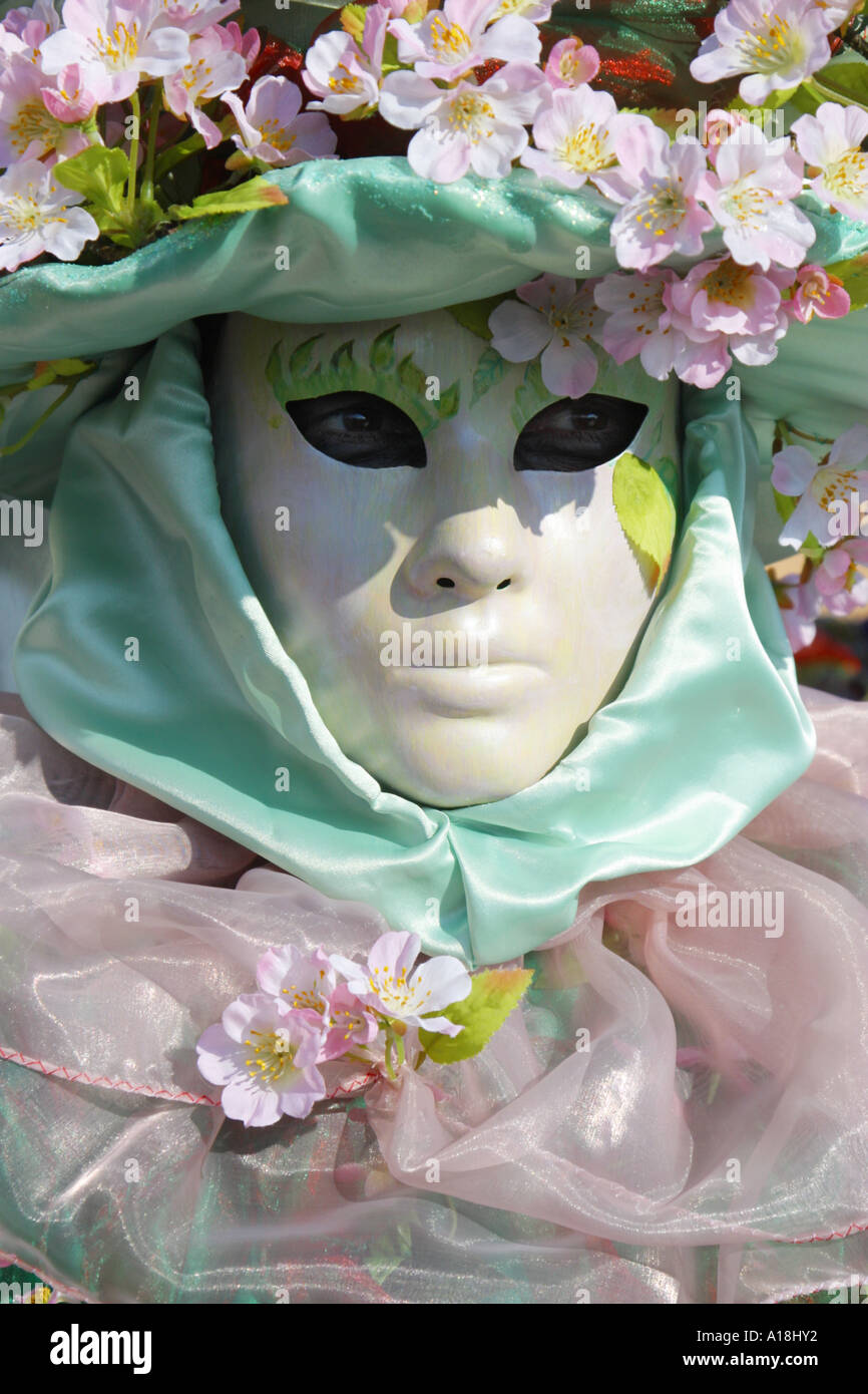 Masked character, Venice Carnival Stock Photo - Alamy