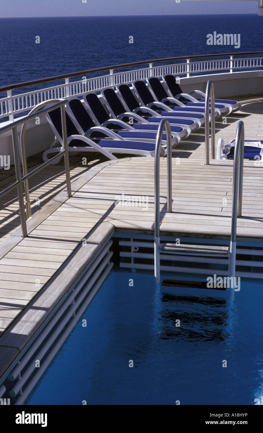 a swimming pool on a cruise ship Stock Photo - Alamy