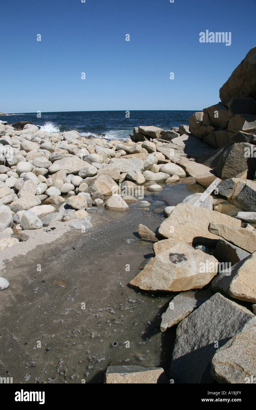 Inlet at Cathedral Rocks, Rockport, Massachusetts, USA Stock Photo - Alamy