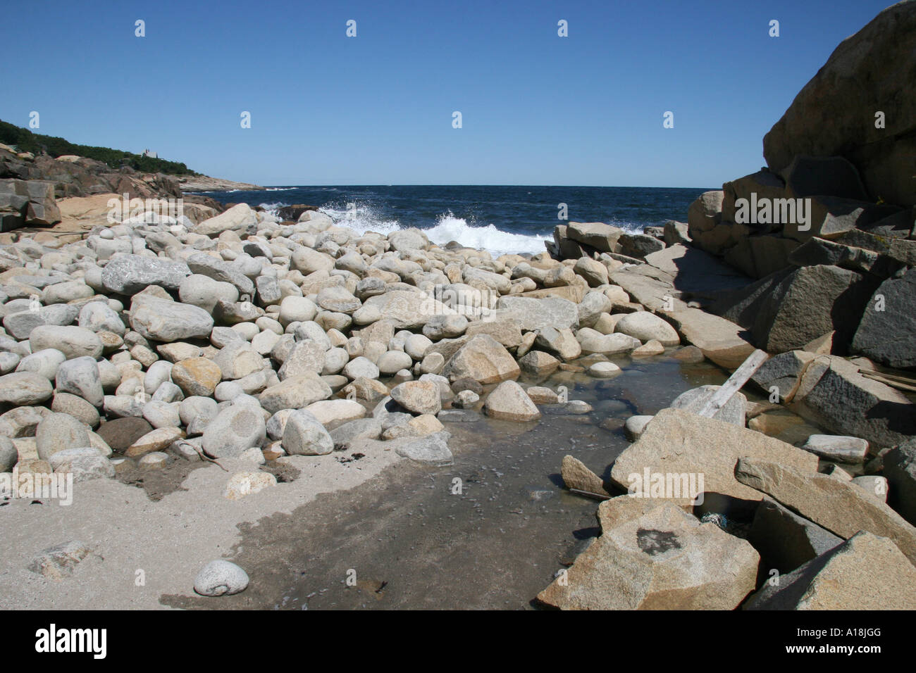 Inlet at Cathedral Rocks, Rockport, Massachusetts, USA Stock Photo - Alamy