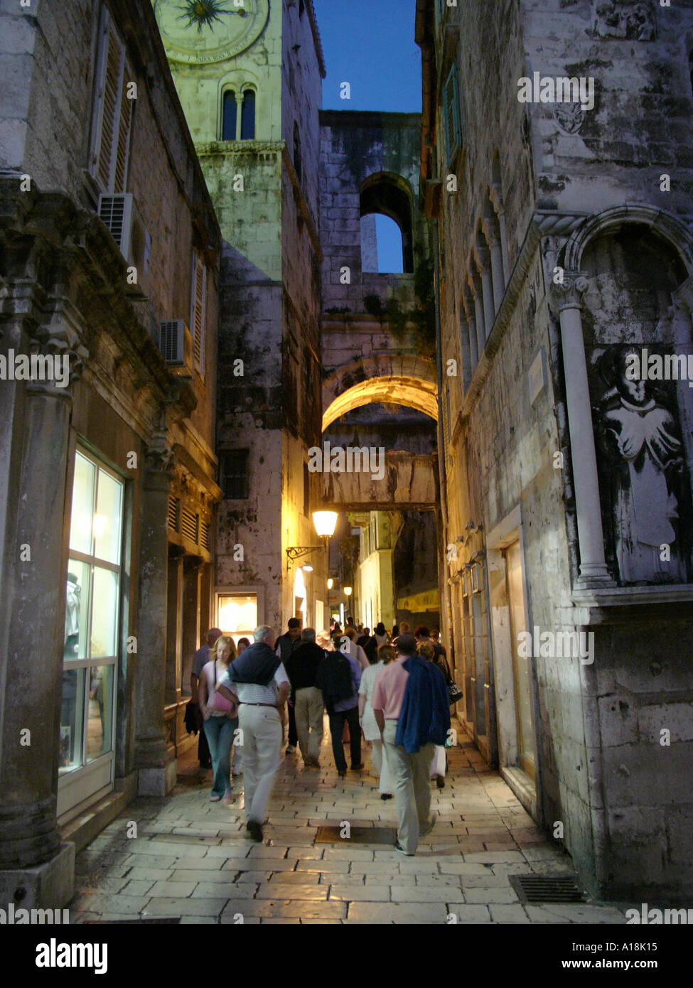 Shopping street in Split Croatia Stock Photo - Alamy