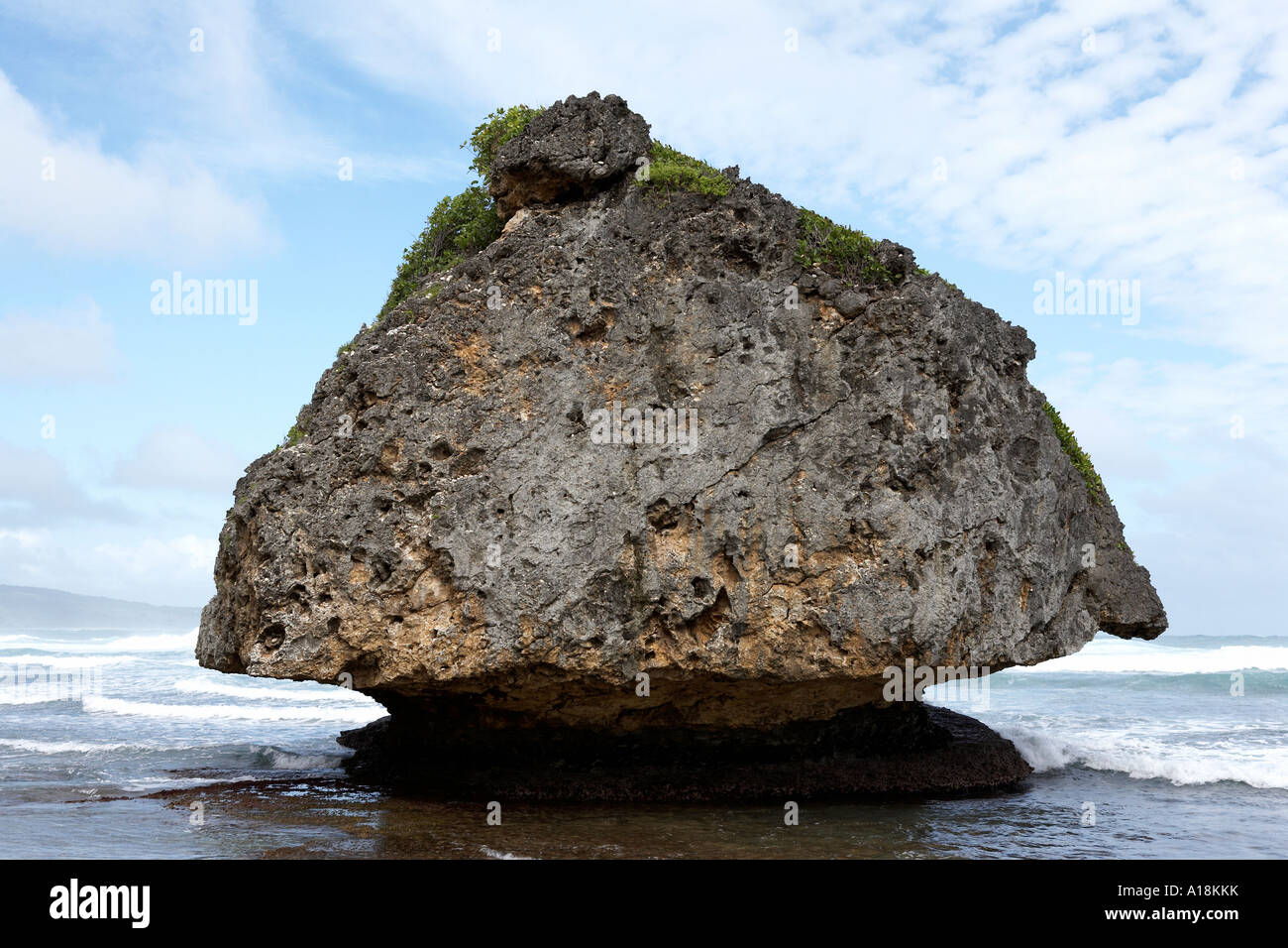 rock formation bathsheba cattlewash beach barbados caribbean west ...