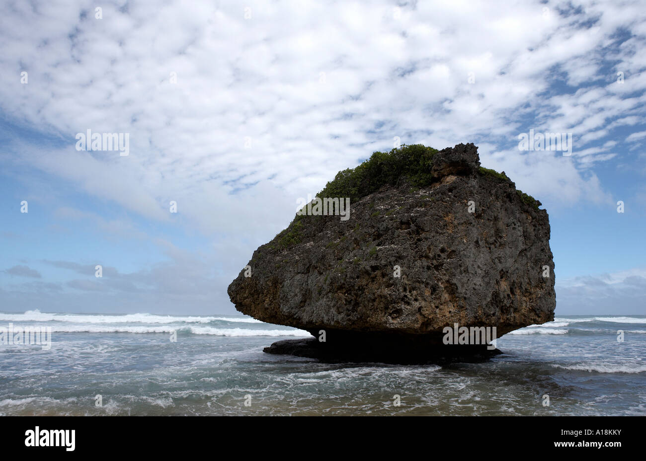 rock formation bathsheba cattlewash beach barbados caribbean west ...