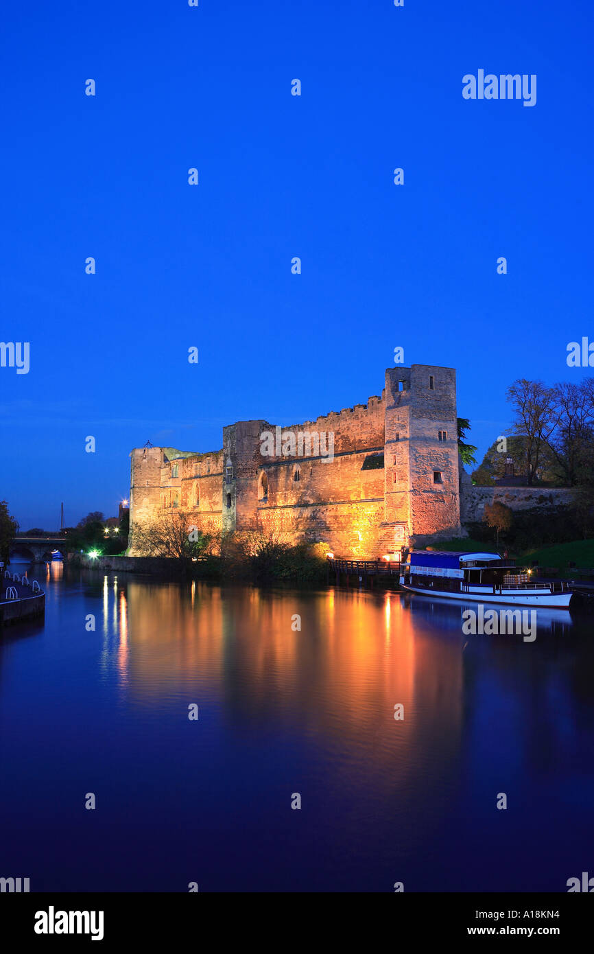 Newark Castle and River Trent Nottinghamshire England UK Stock Photo ...