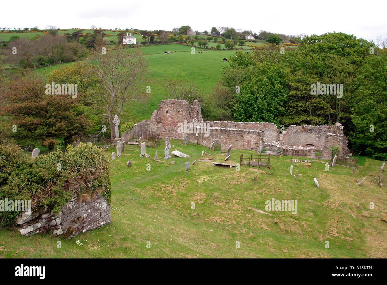 Northern Ireland County Antrim Cushendall Layde Church Stock Photo - Alamy