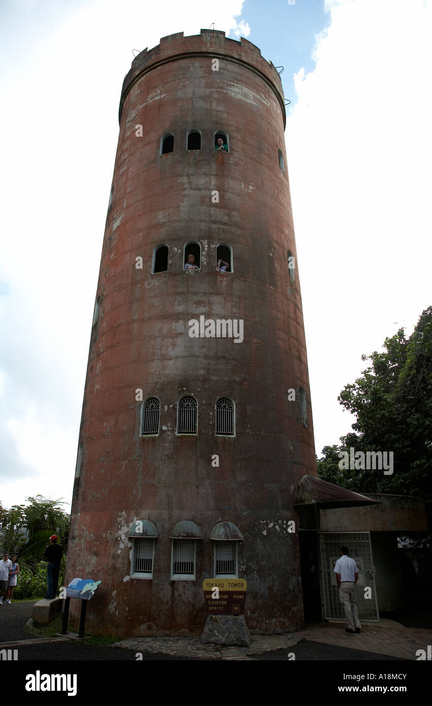 the yokahu observation tower El Yunque rain forest Puerto Rico west ...