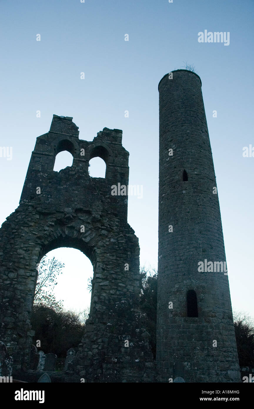Donaghmore Round Tower in Navan Ireland Stock Photo - Alamy