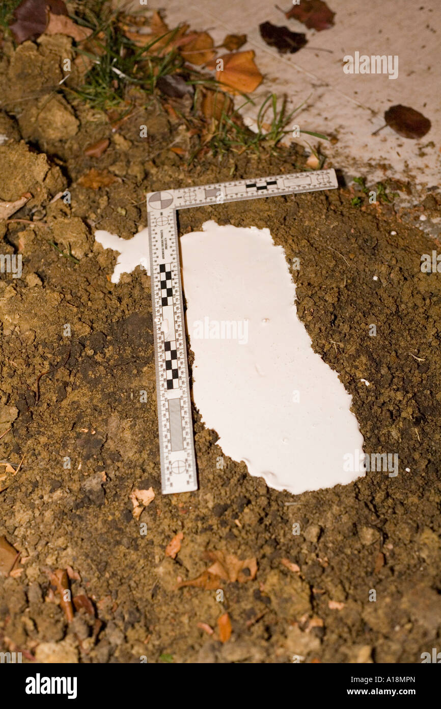 Crime scene ruler hi-res stock photography and images - Alamy