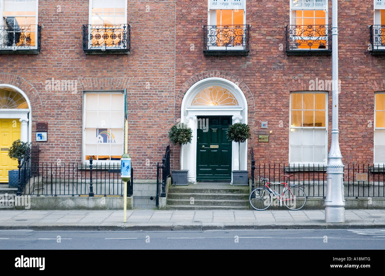 georgian architecture in dublin ireland Stock Photo - Alamy
