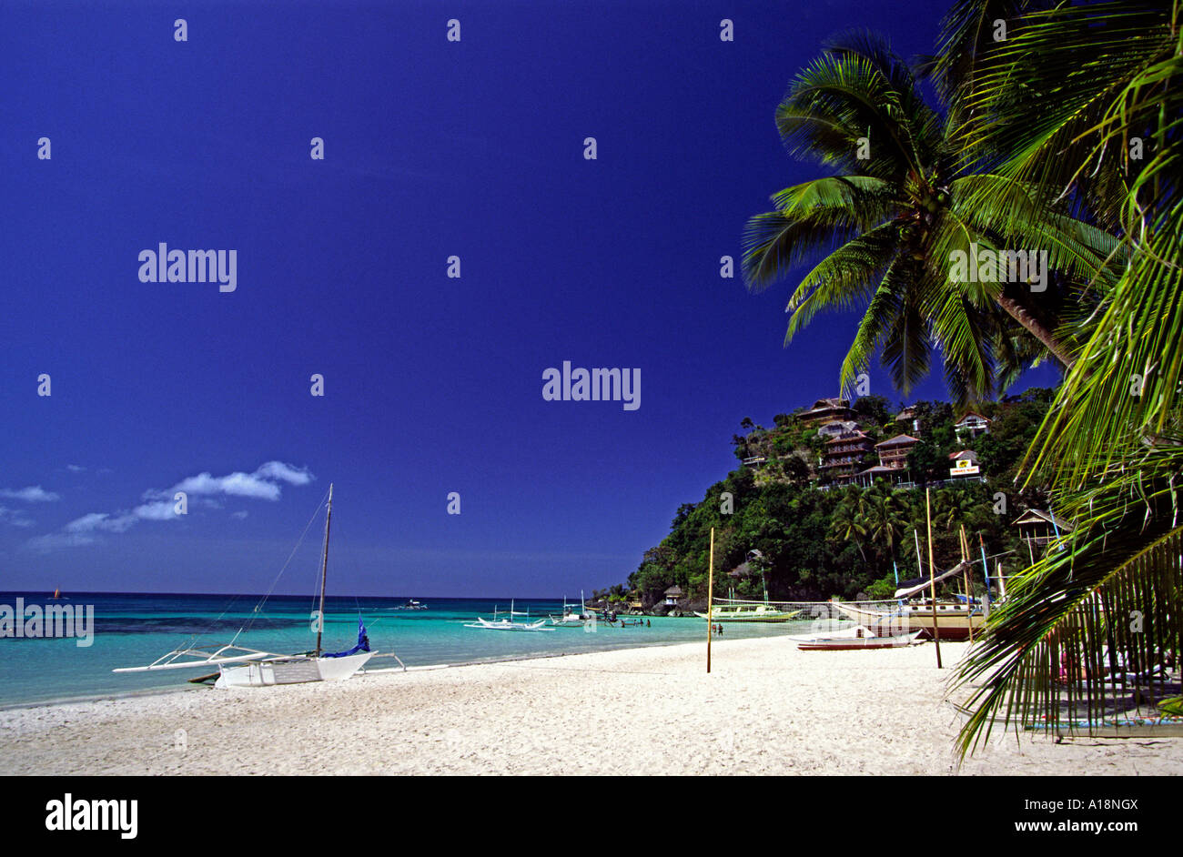 Philippines Boracay Diniwid White Beach Stock Photo - Alamy