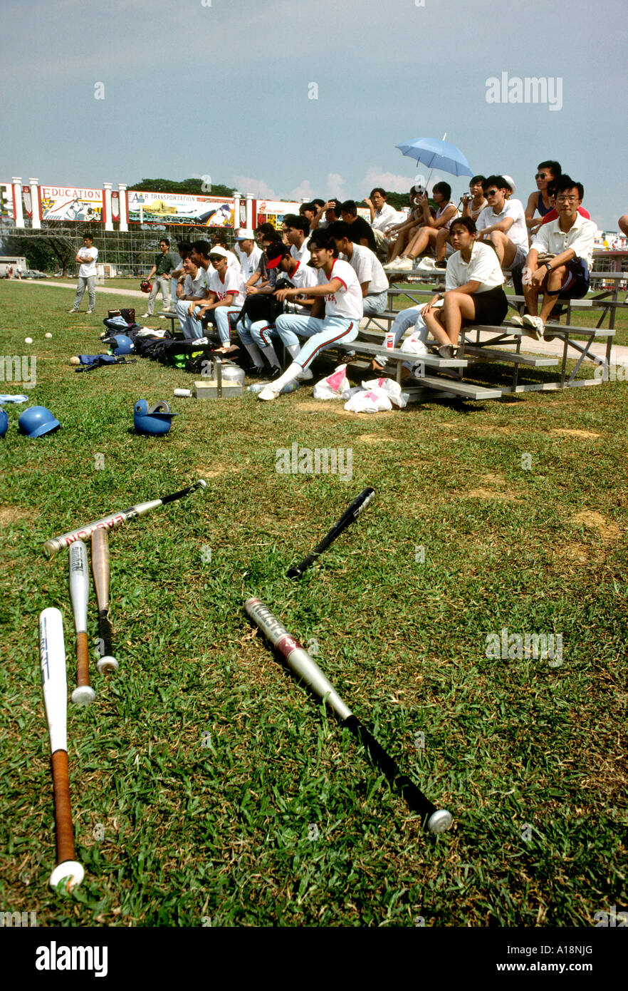 Singapore Sport Baseball spectators on the Padang Stock Photo - Alamy