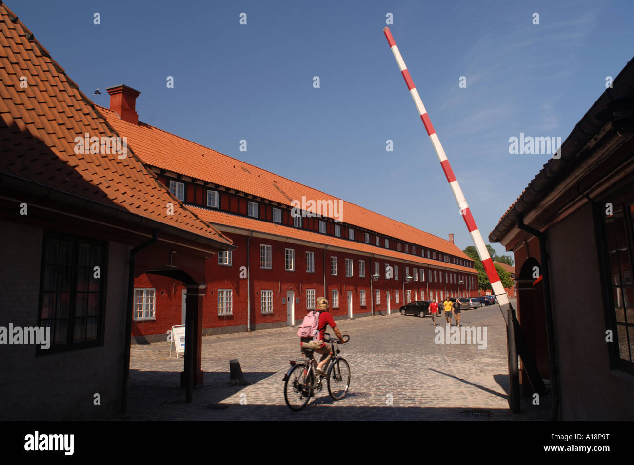 Entrance to the Citadel or Kastellet in Copenhagen which is a historic ...